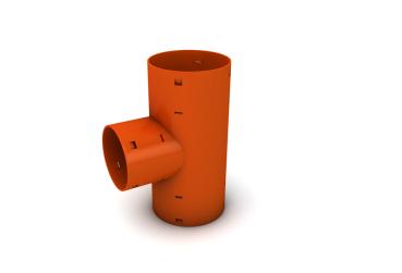 Baustoffe, Rohre & Drainage für Profis - T-Stück DN 100/100/80 für ...